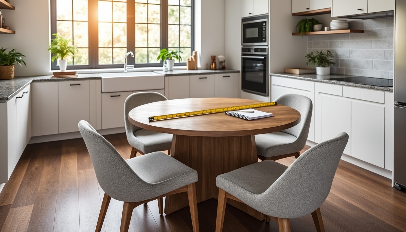 Choisir la taille idéale de table pour votre cuisine